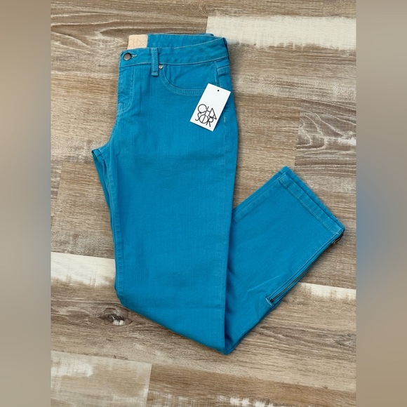 Chaser | Pants & Jumpsuits | Nwt Chaser Blue Denim Pants With Ankle Zip ...